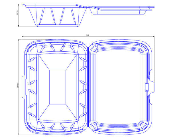 Bandeja de Isopor Branca CH-101 com 200 Unidades Copobras | Cepel